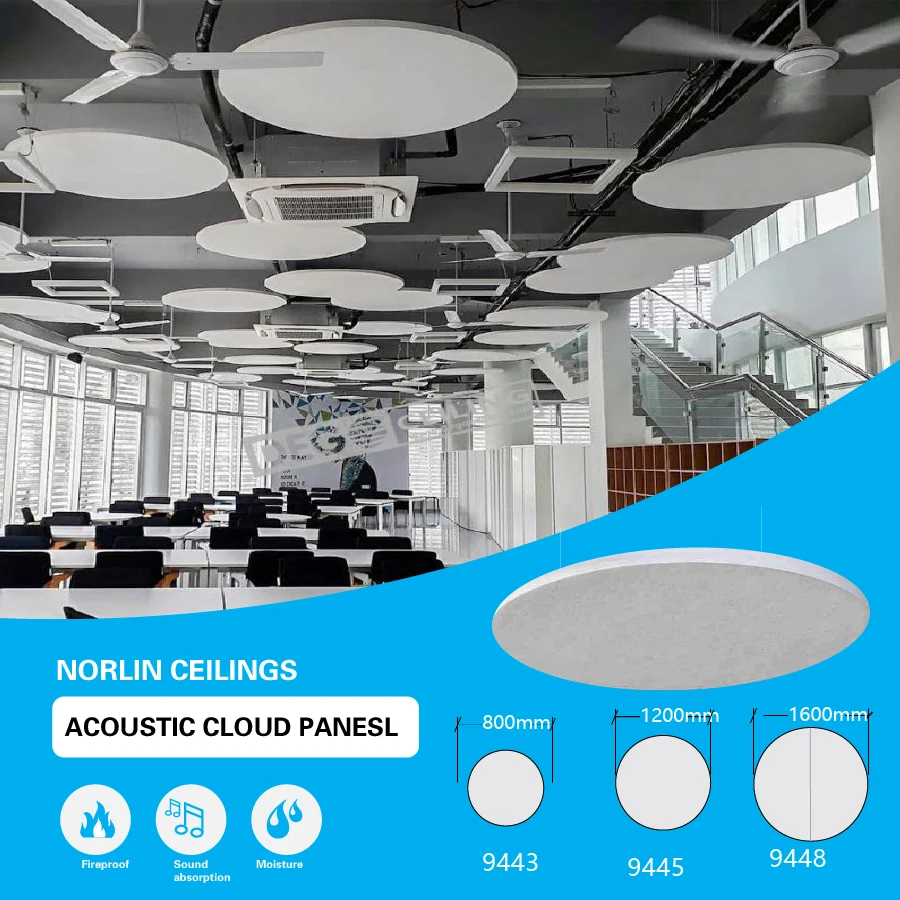 Custom Shapes Fiberglass Ceiling Panels Diffuser Acoustic Panel Hexagon ...