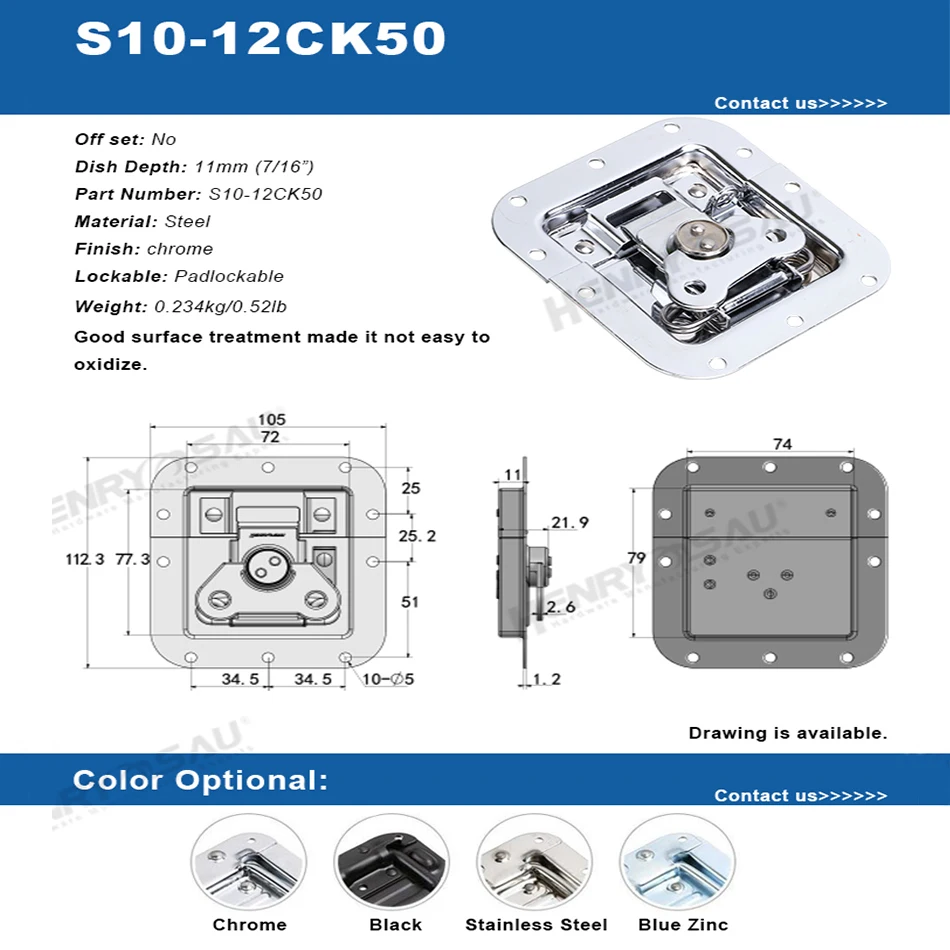 Butterfly Lift And Turn Swivel Twist Recessed Catch Latches Hasp Lock ...