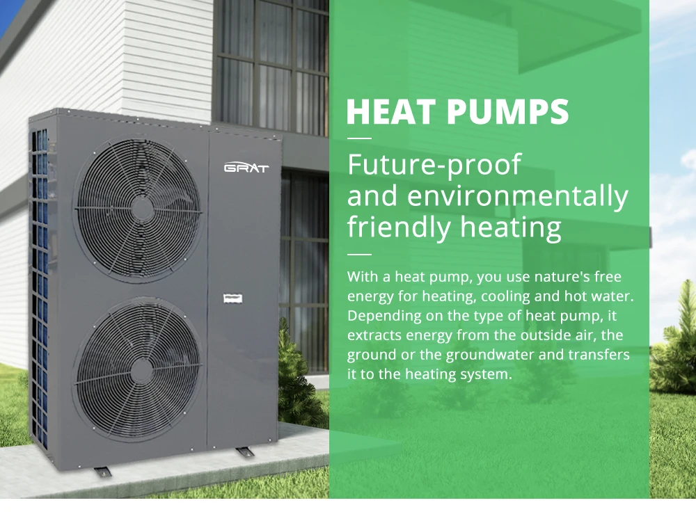 R32 Dc Inverter Pompa Ciepla Monoblock Heating Pump Air To Water 220-240v With Wifi For ...