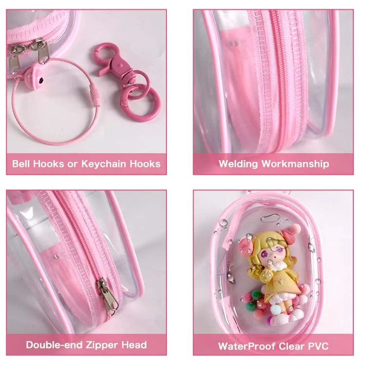 High Quality Transparent PVC Mini Key Storage Bag Fashionable Trendy ...