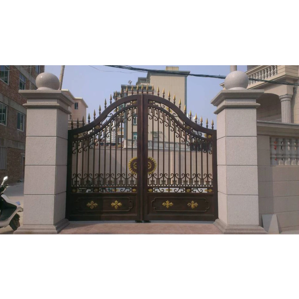 Modern House Wrought Iron Main Gates Designs Simple Gate Electric ...