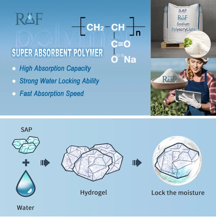 Super Absorbent Polymer Hydrogel Gel Sodium Polyacrylate Granule for ...