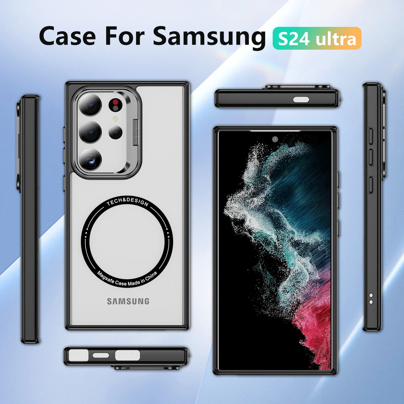 Samsung S24 Plus Mag Safe Luxury Case With Invisible Stand Cover ...