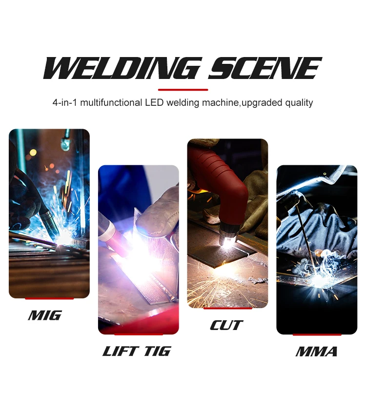 Smart Portable 4-in-1 MIG TIG CUT MMA Welding Machine - Multifunctional ...