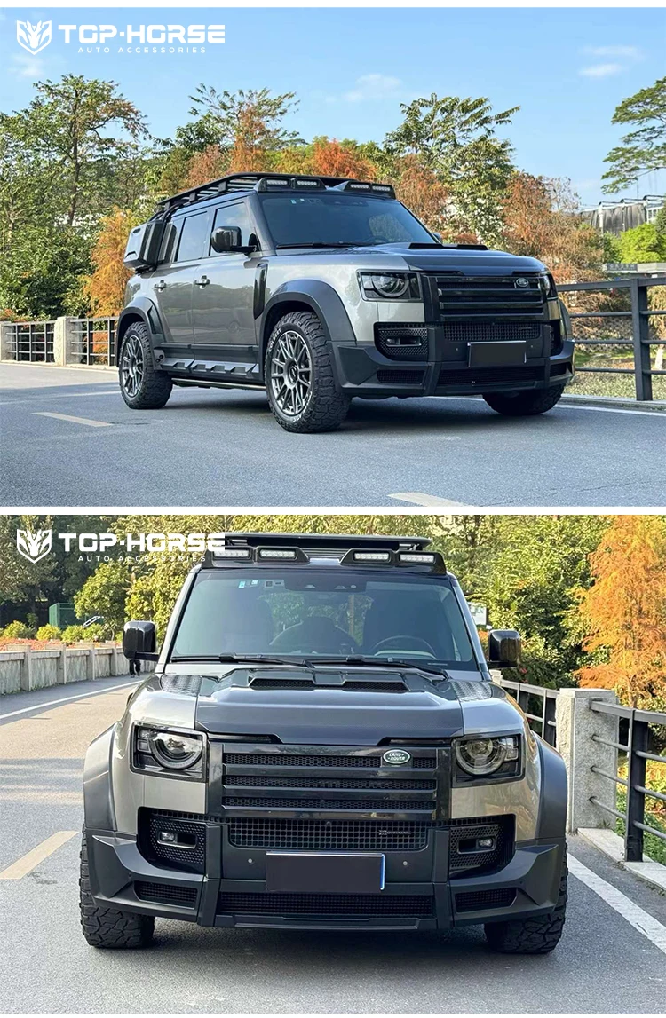 LM Wide Body Kit for Defender L663 110/90 Bumper Fender Side Skirt ...