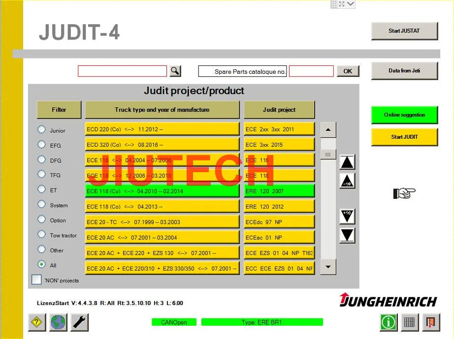 Diagnostic Kit JUDIT Jungheinrich Judit Box Incado with Jungheinrich ...