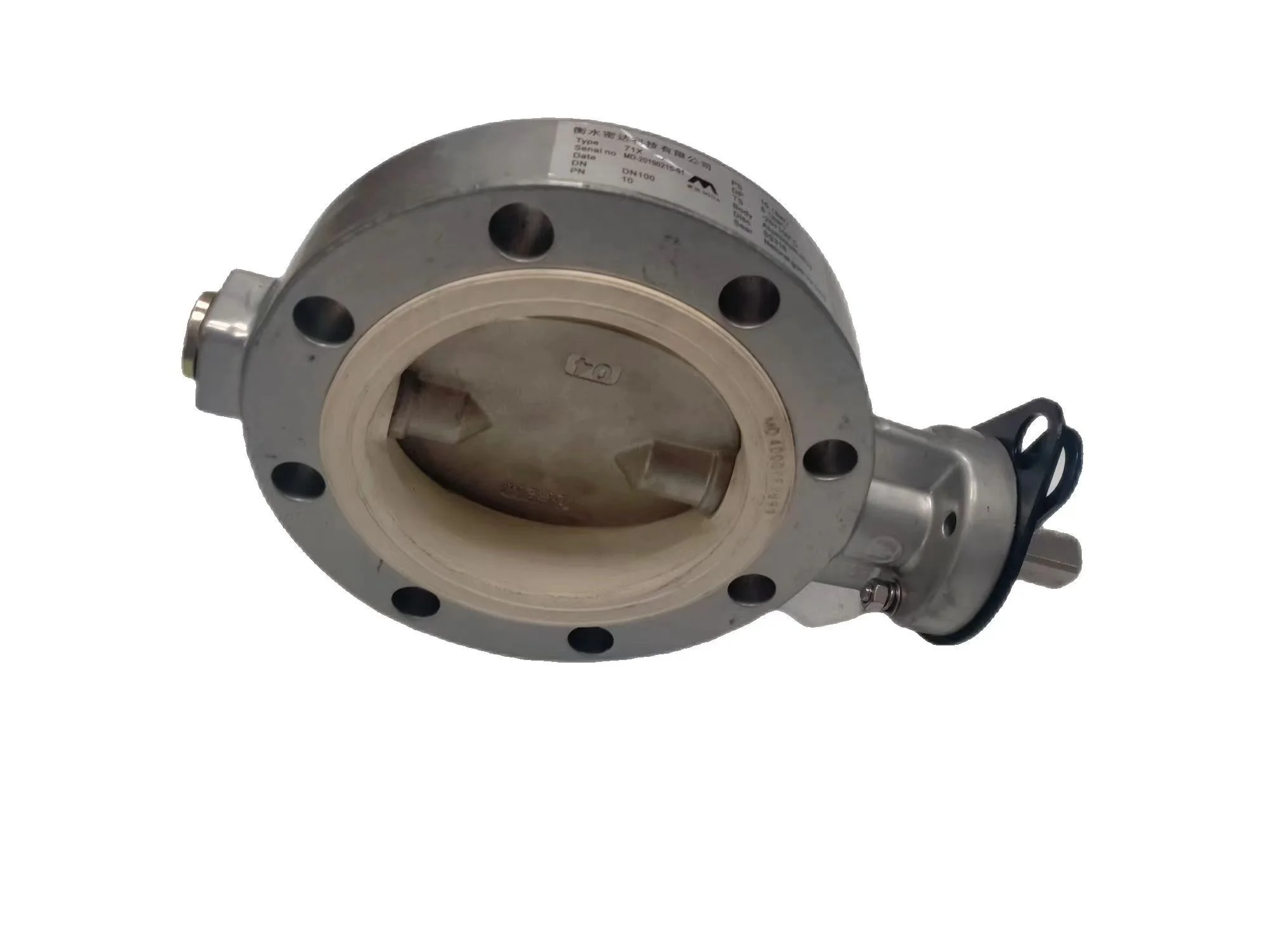 DN100 butterfly Valve for Bulk Flour tank Used in CIMC Brand Flour tank ...