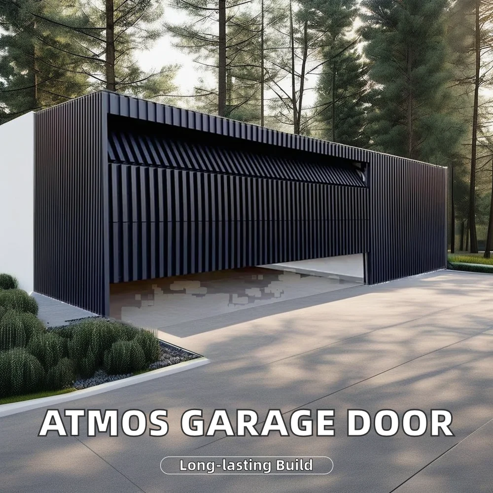 ATMOS Modern Automatic Invisible Aluminum Alloy Garage Door Vertical ...