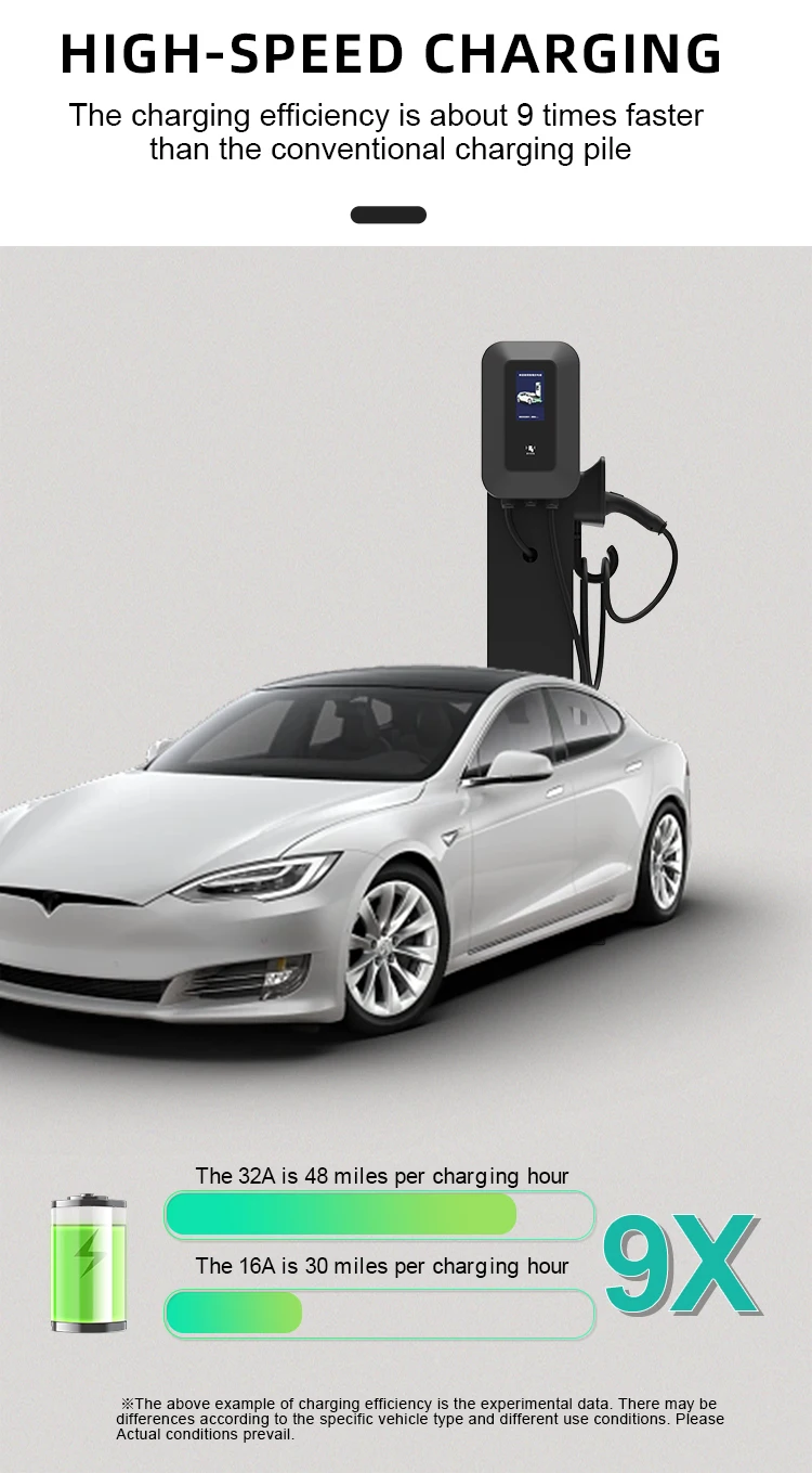 32a Pole Factory Sale Electric Vehicle Home Use New Energy Type 2 Fast ...