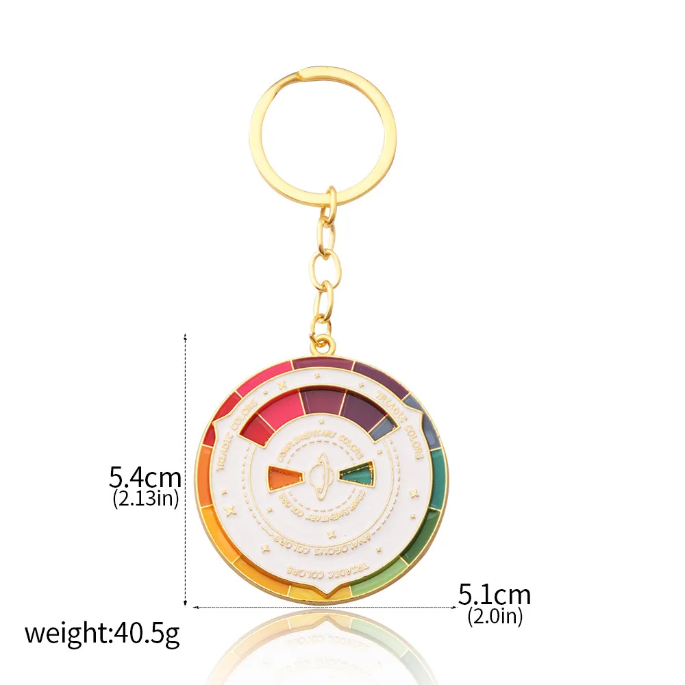 Custom Bike Color Wheel Letter Hard Enamel Keychain Swivel High Quality ...