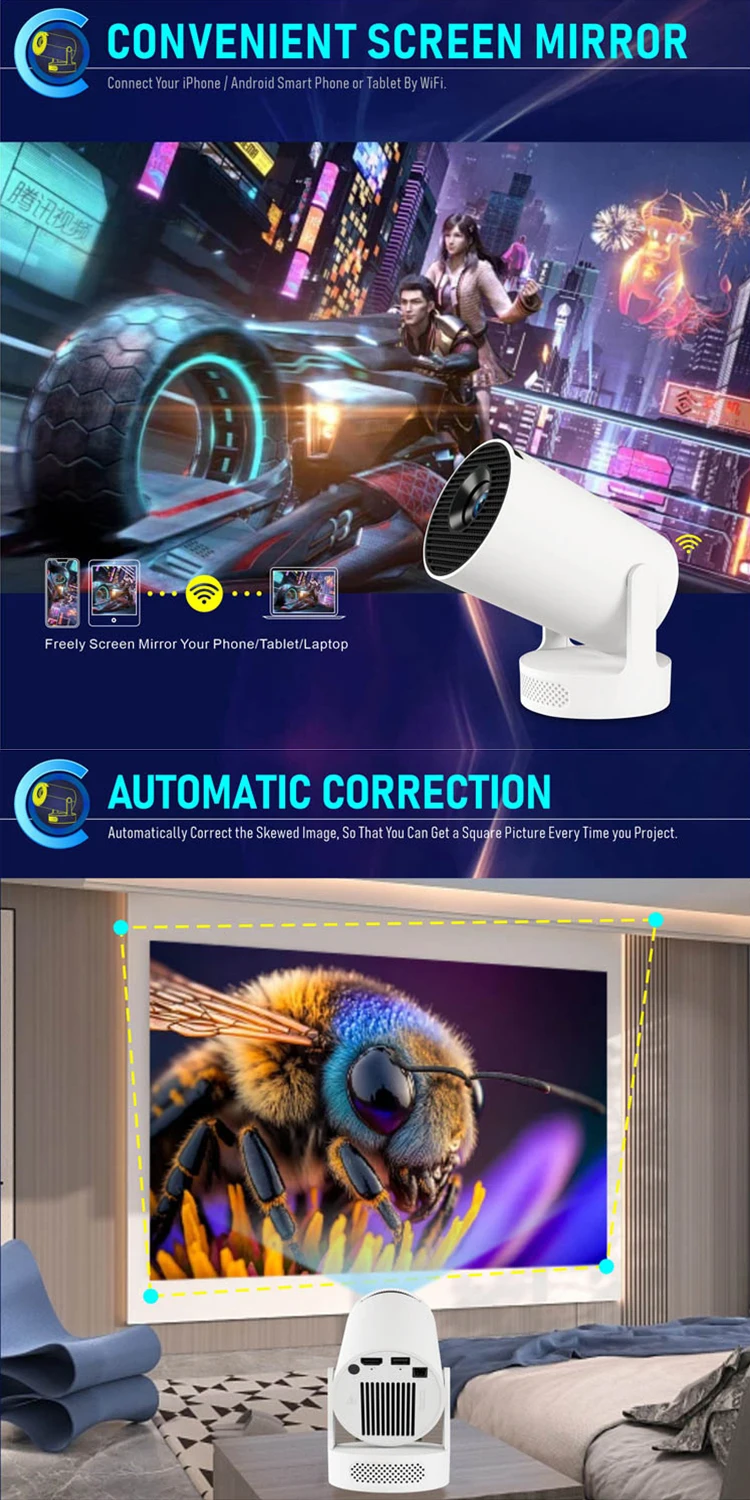 Topleo Smart Multimedia Android 11 Beamer - 1080p Projector