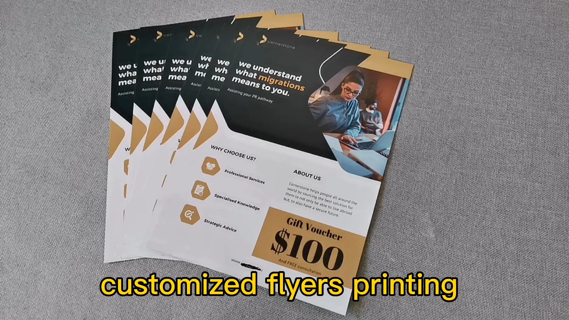 Customized Flyers Glossy Paper One Side Or Double Side Printing ...
