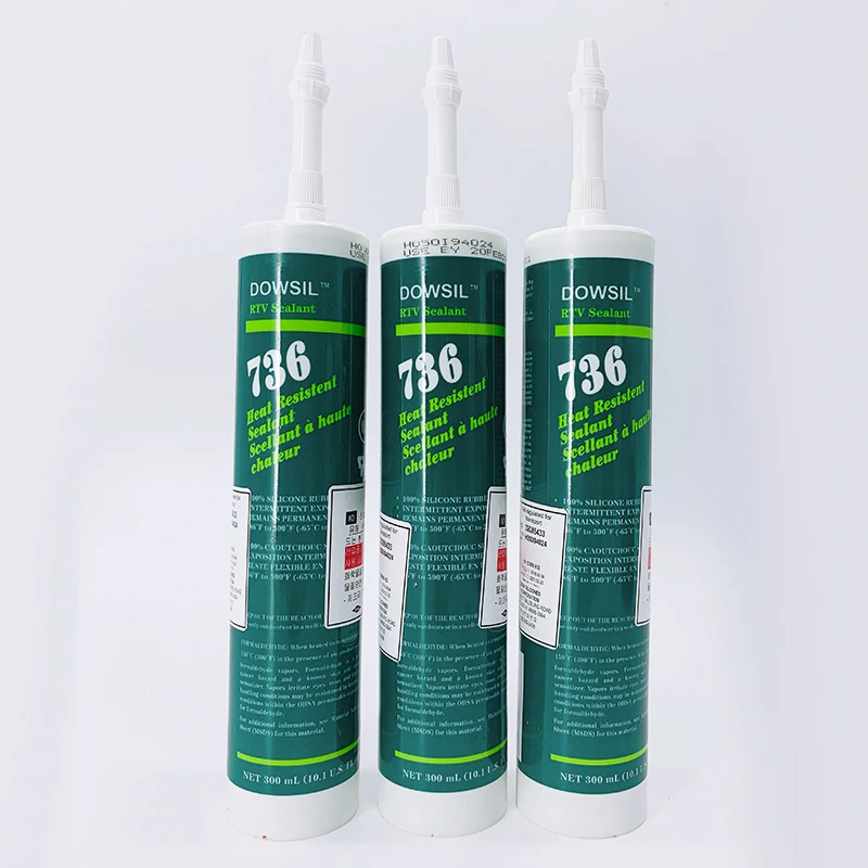 Dowsil 736 Sellador no fluido de pegamento rojo Rtv electrónico de alta ...