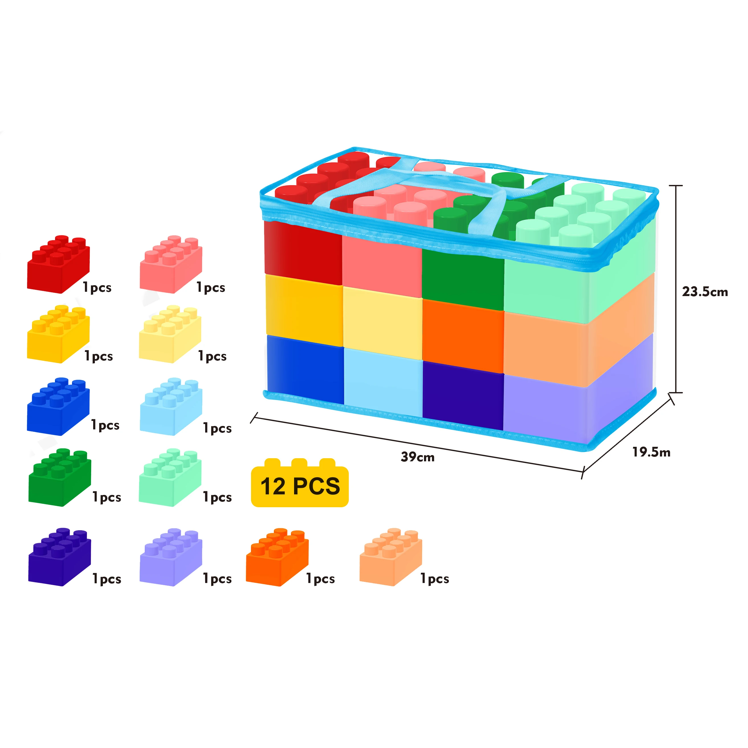 Giant Big Plastic DIY Construction Mega Building Block Sets for Kids