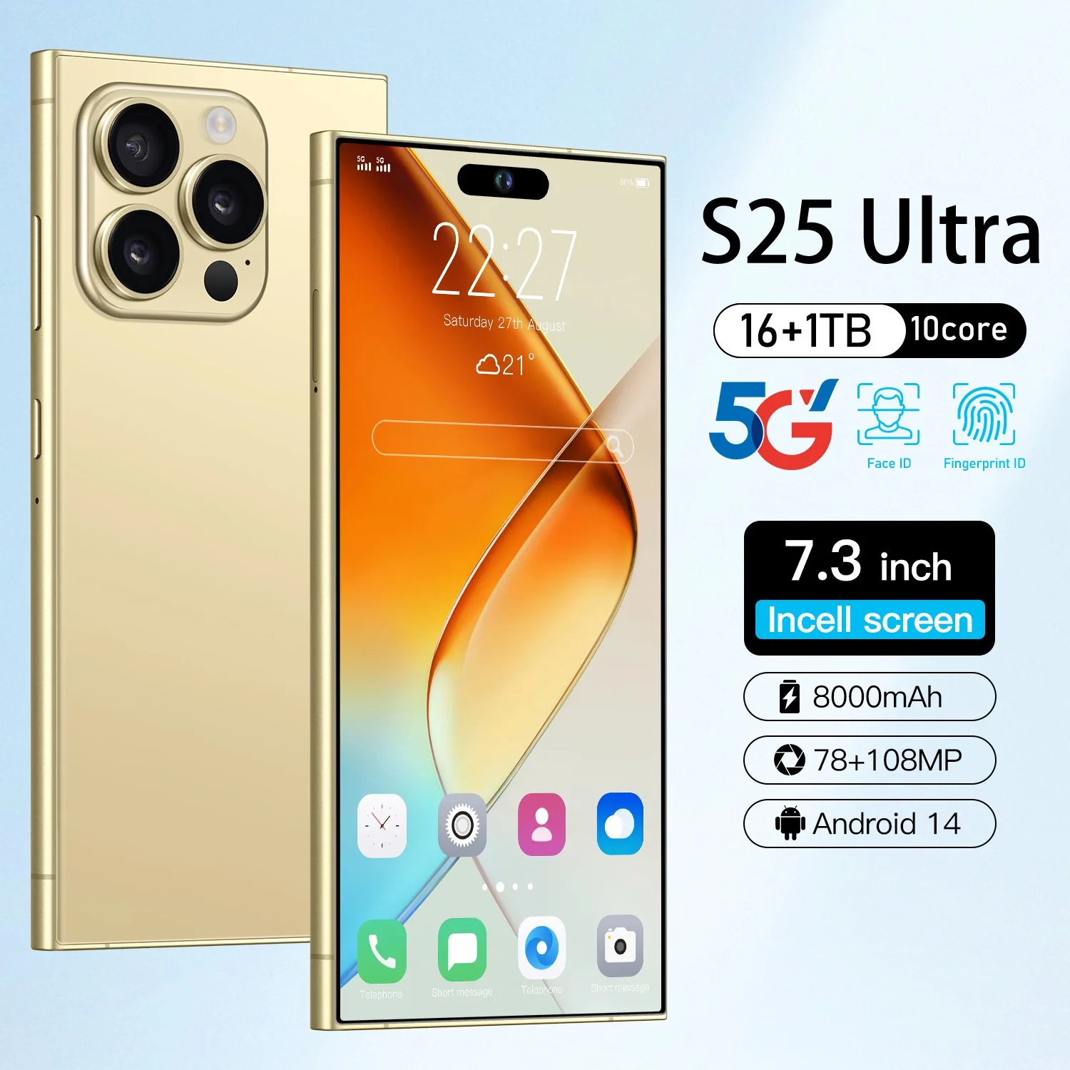 Built-in Pen 5G 16g+1gb 7.3 Inch Large Screen Smart High-end Android ...