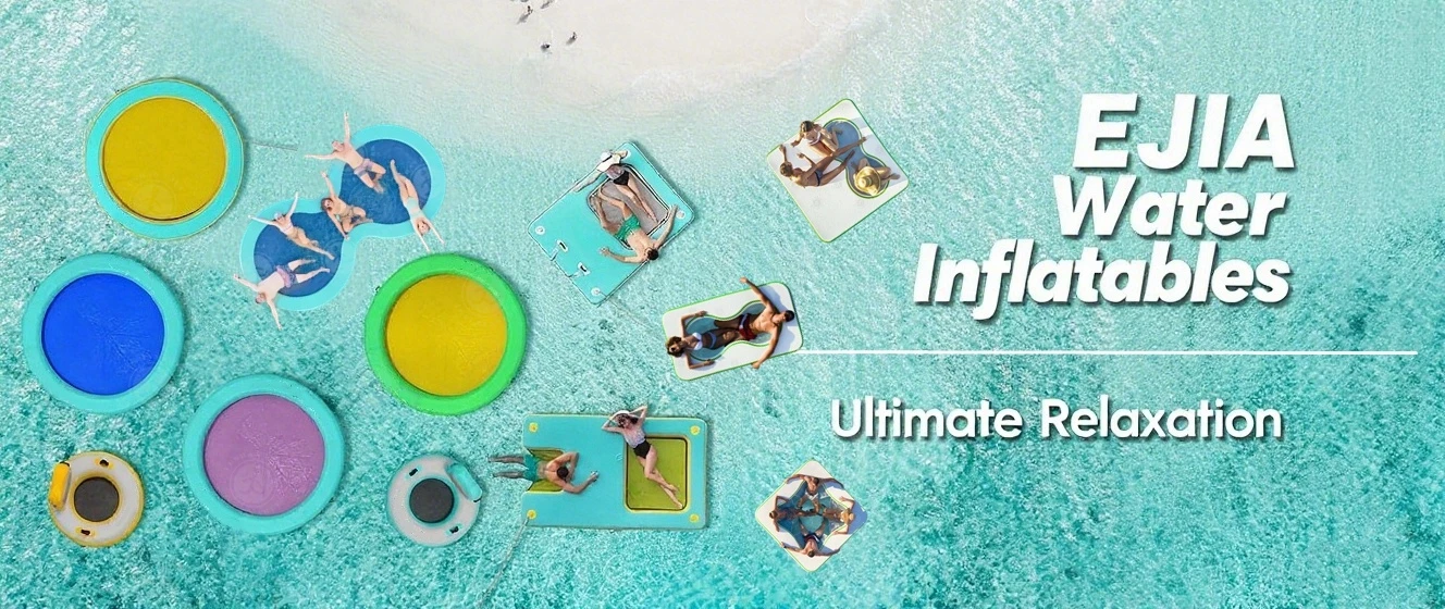 Portable Inflatable Water Hammock Giant Circular Floating Raft Floating ...