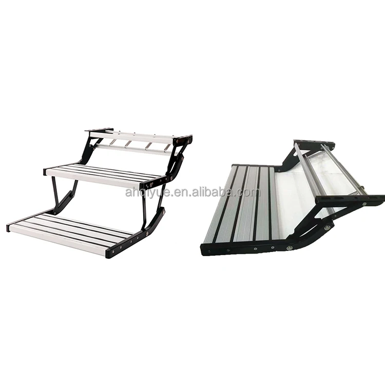 Manual Drop down Side Ladder - Durable RV Trailer Step