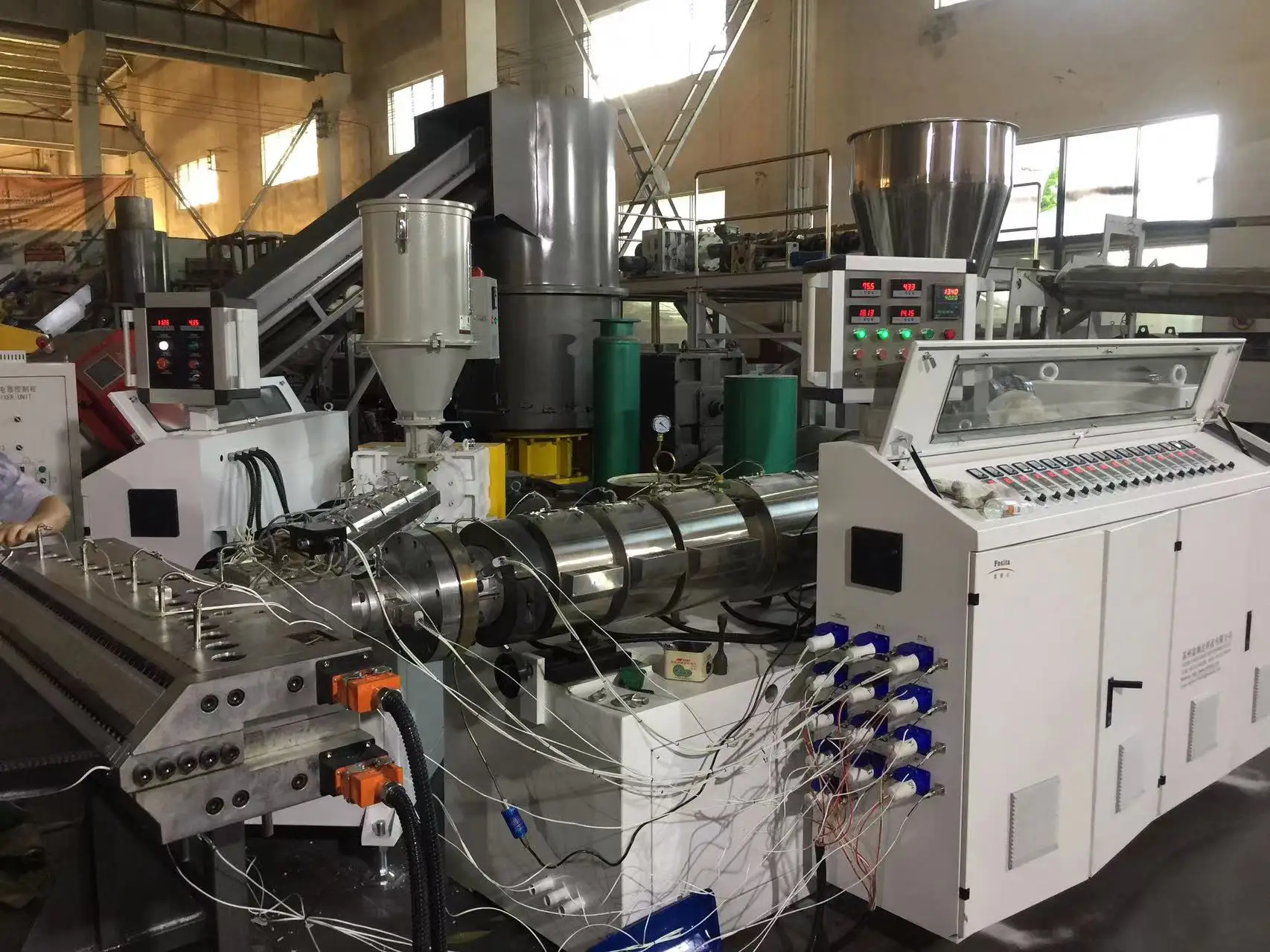 Fosita Pvc Asa Floor Roof Tile Trim Tiles Making Machine With High ...