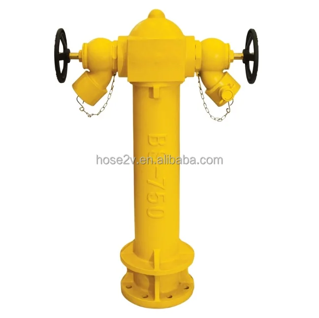 2 Way Pillar Fire Hydrant Valve DN100 Ground 4inch Fire Hydrant Valve ...