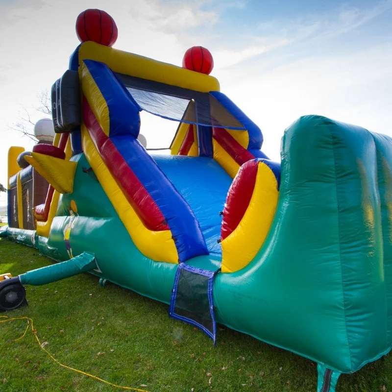 Toboggan Gonflable Large Inflatable Toys Inflatable Obstacle Course ...