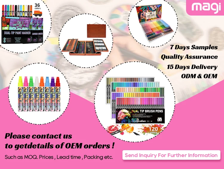 Custom Uni Posca Art Marker Pens - 20 Color Chalk Markers