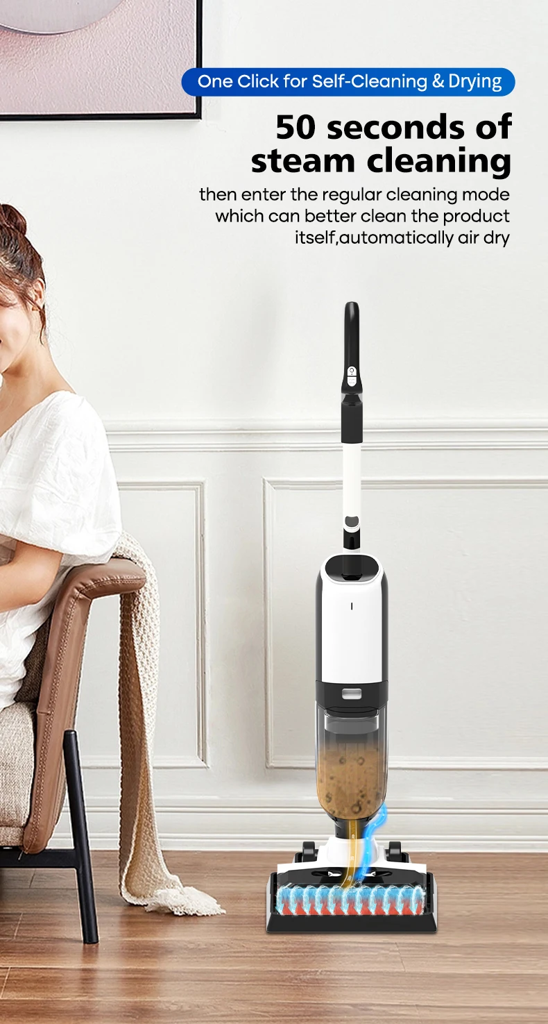 Steam Corded Wet Dry Vacuum Steam Mop All-in-One Floor Washer Factory ...