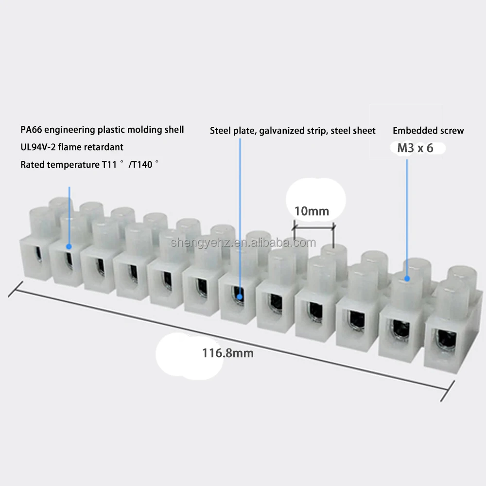 Universal Electric Terminal Block Strip PA9 - Heavy Power
