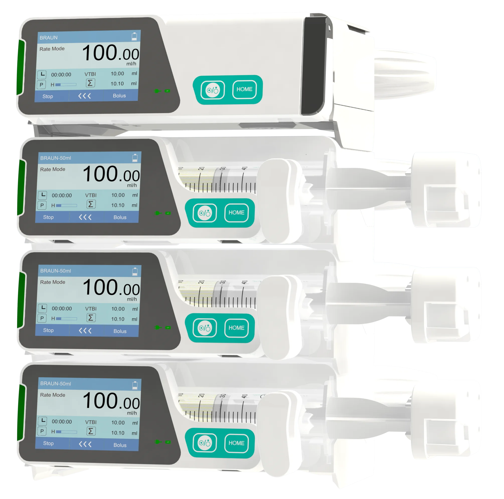 Medical Electronic Automatic Infusion Pump Fluid Volumetric Syringe ...