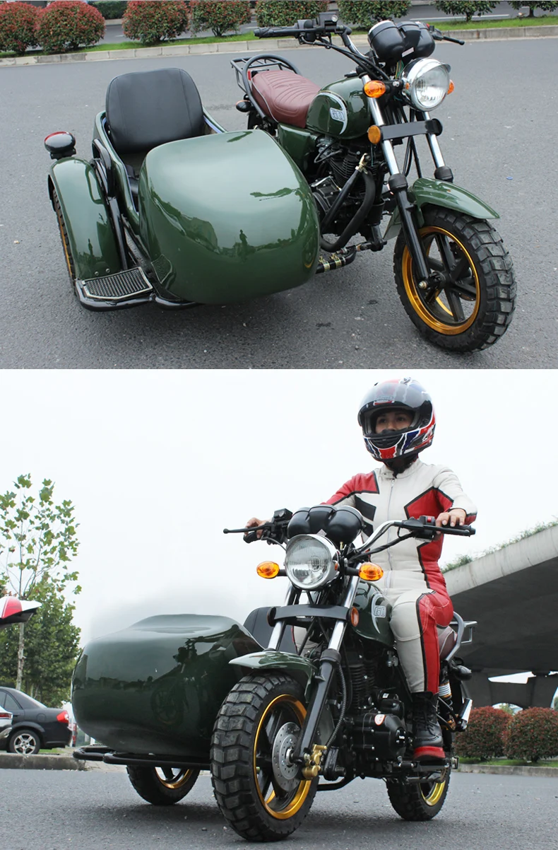 200cc 250cc 4 Stroke Side Car Sidecar Motorcycle Chopper Three Wheel ...