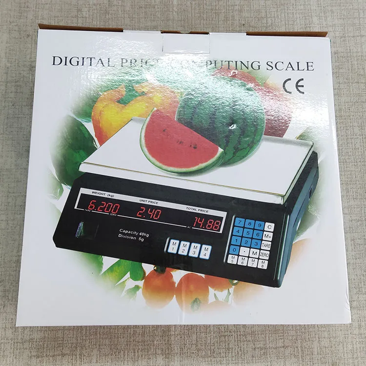 30kg 40kg High Precision Digital Weighing Scale for Market