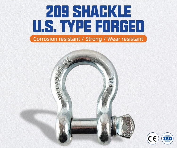 4.75t G209 Anchor Shackle Galvanized Forged Drop Lifting Anchor Bow ...