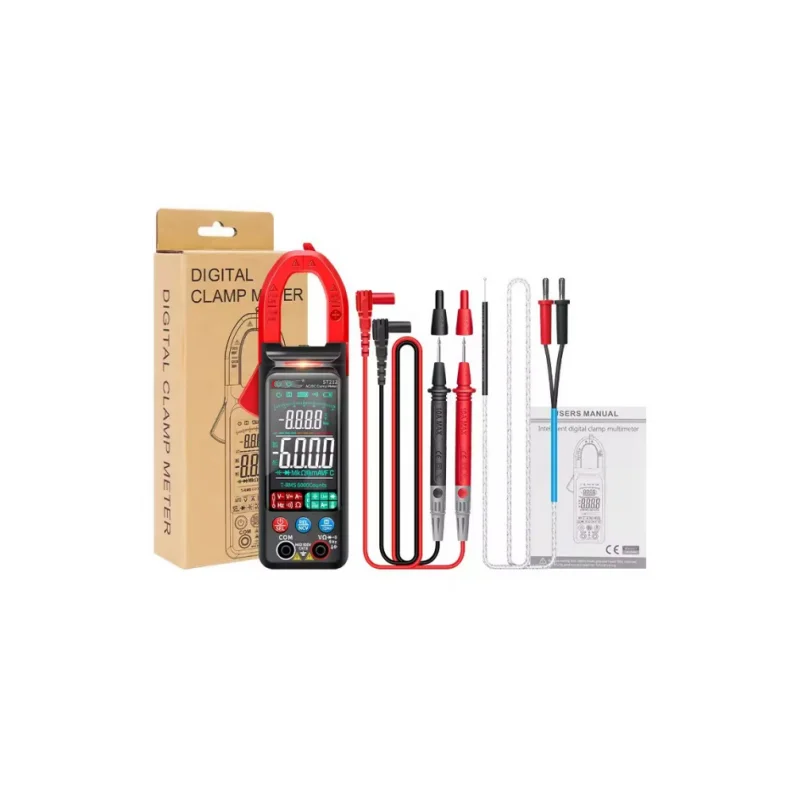 ST211 ST212 DC/AC Current Digital Clamp Meter 6000 Counts 400A Amp ...