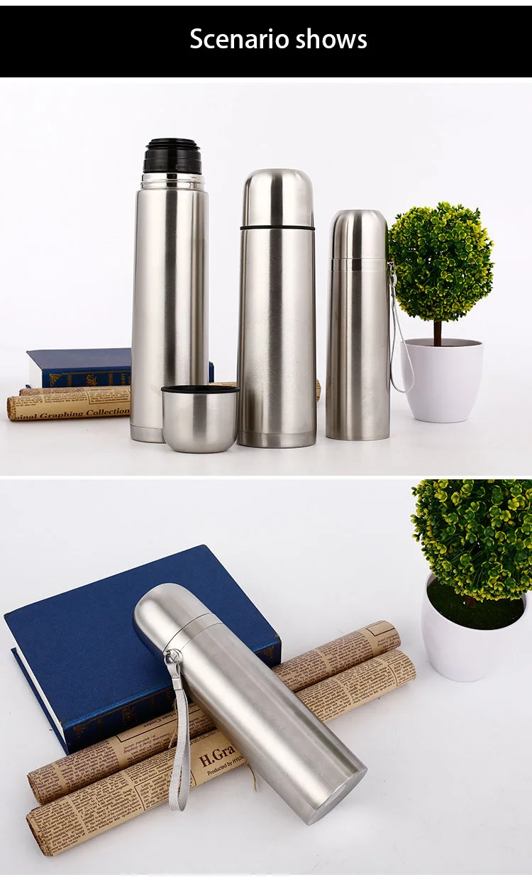 SUS 304 Stainless Steel Bullet Head Vacuum Insulated Water Bottle with ...