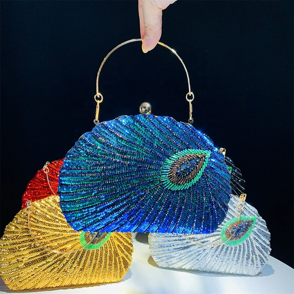 Rb37 Women's Beaded Dinner Bag Handmade Dinner Bag For Women Chain ...