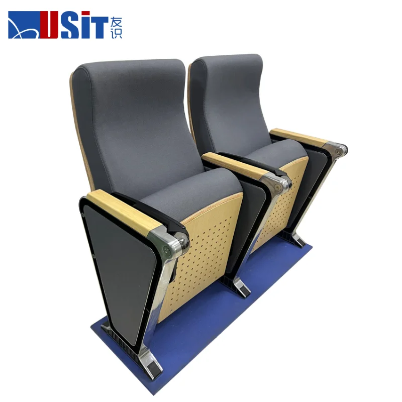 Folding Table Board Grey Auditorium Chair Customized Multimedia ...