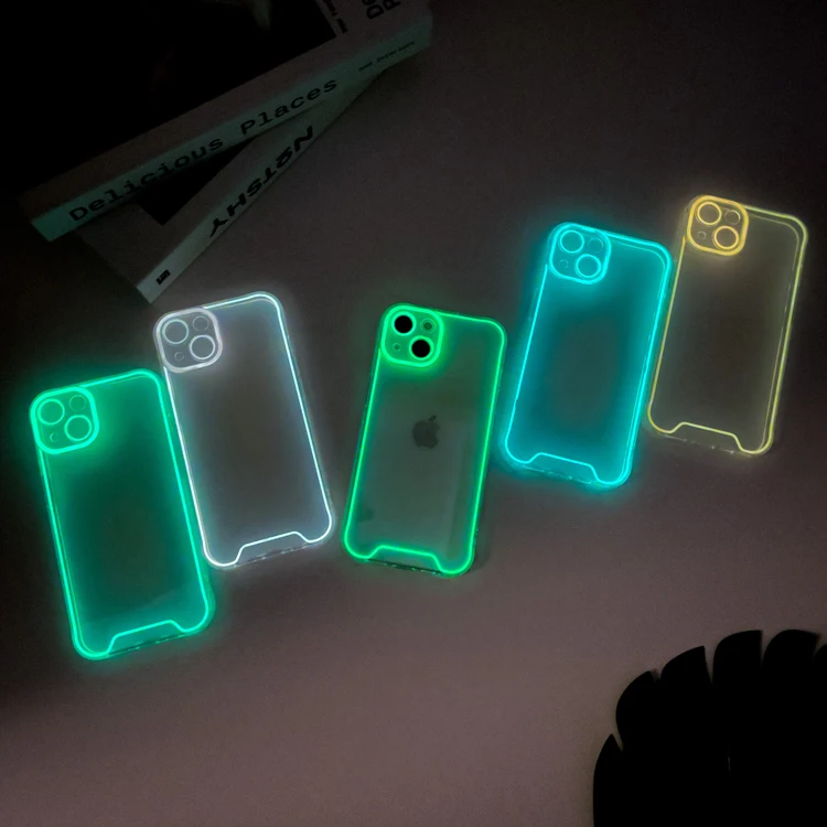 Luminous Glow In The Dark Fluorescence Phone Case Cover For Iphone 14 Pro Max 13 12 11 X Xr Xs 7 ...