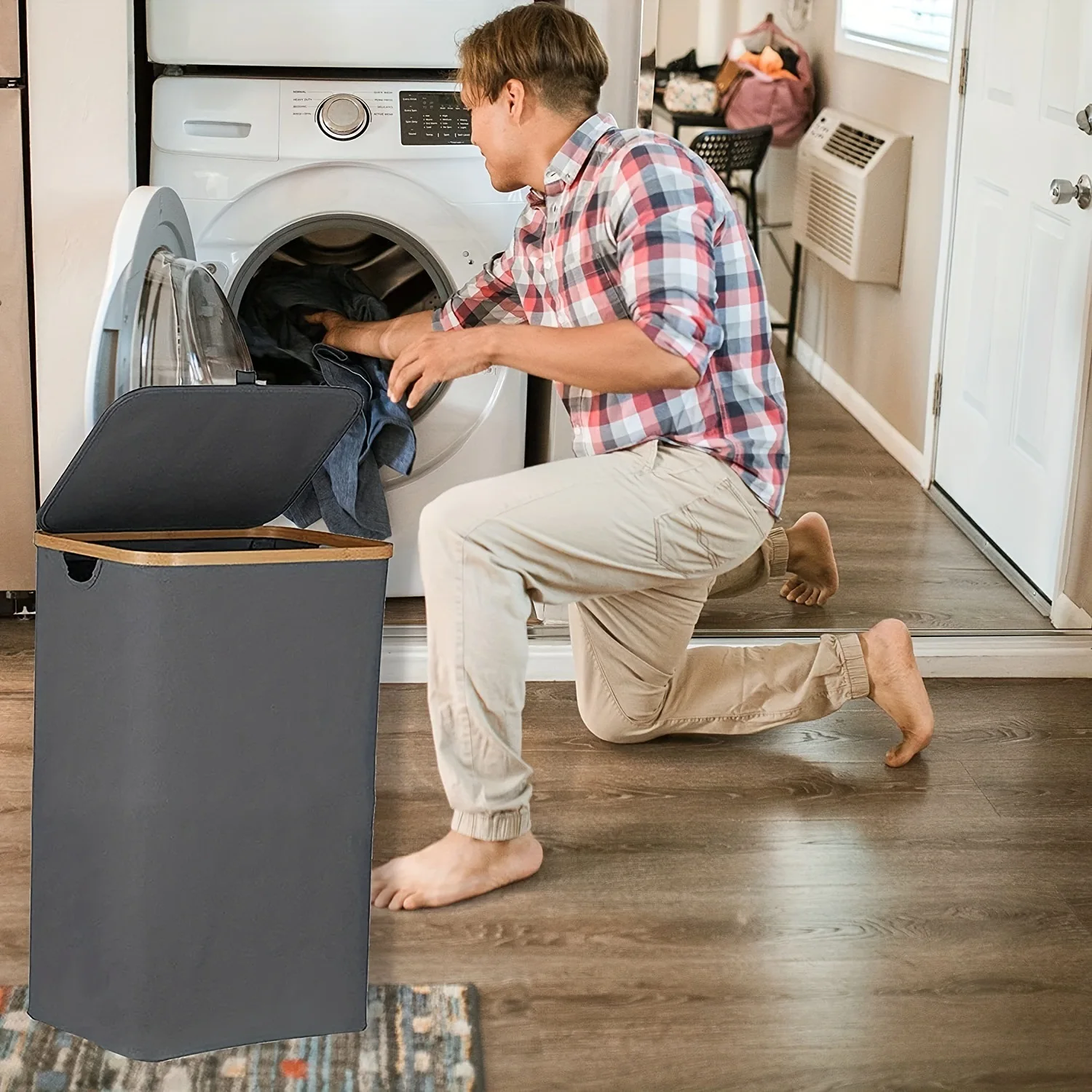 Wholesale Collapsible Black Storage Box Organizing Foldable Laundry ...