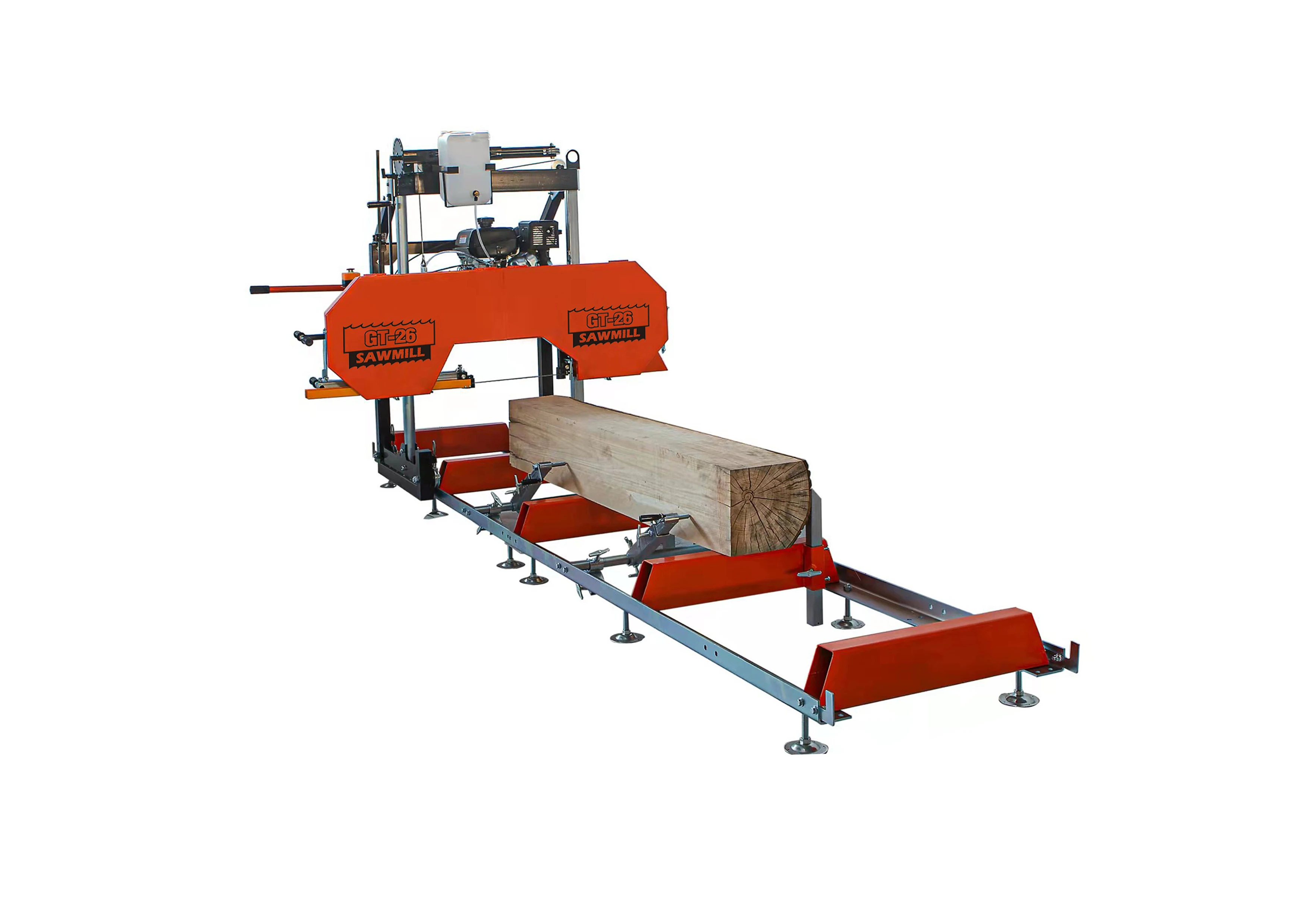 Portable 26 Inch Electric Log Saw Mill - Efficient Wood Cutting