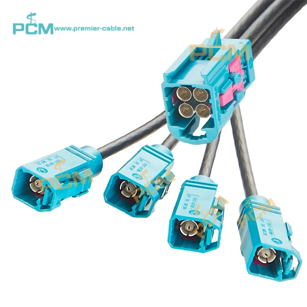 4-in-1 Mini Fakra to Fakra Cable - Automotive RF Solution