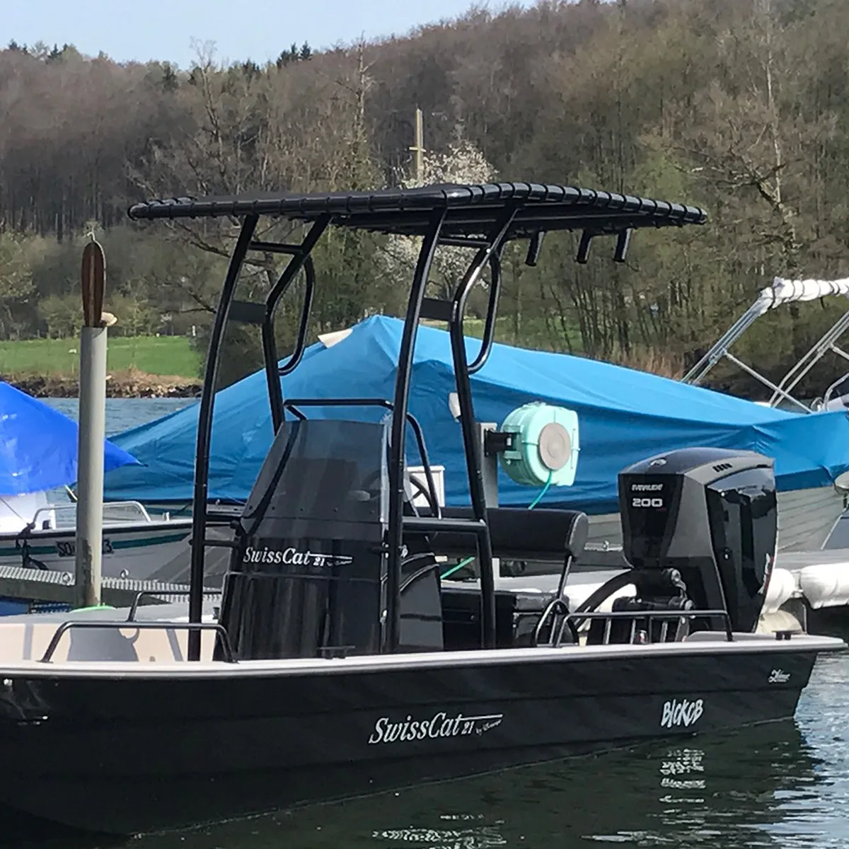 Raider RD510 Heavy Duty Folding T-Top for Center Console Boats with ...