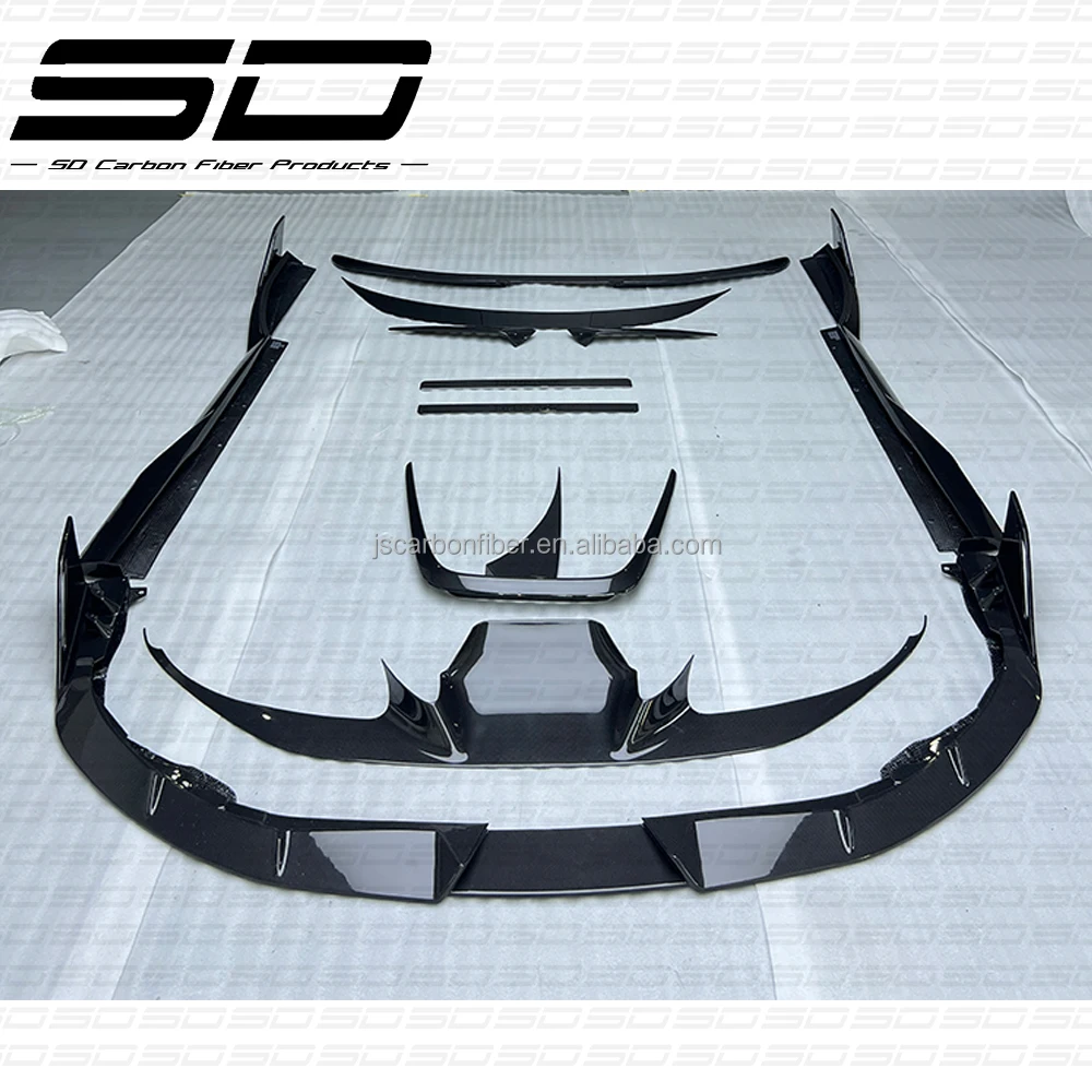 Auto Body Systems Dry Carbon Fiber M Style Car Body Kit for Fer-ra-ri ...