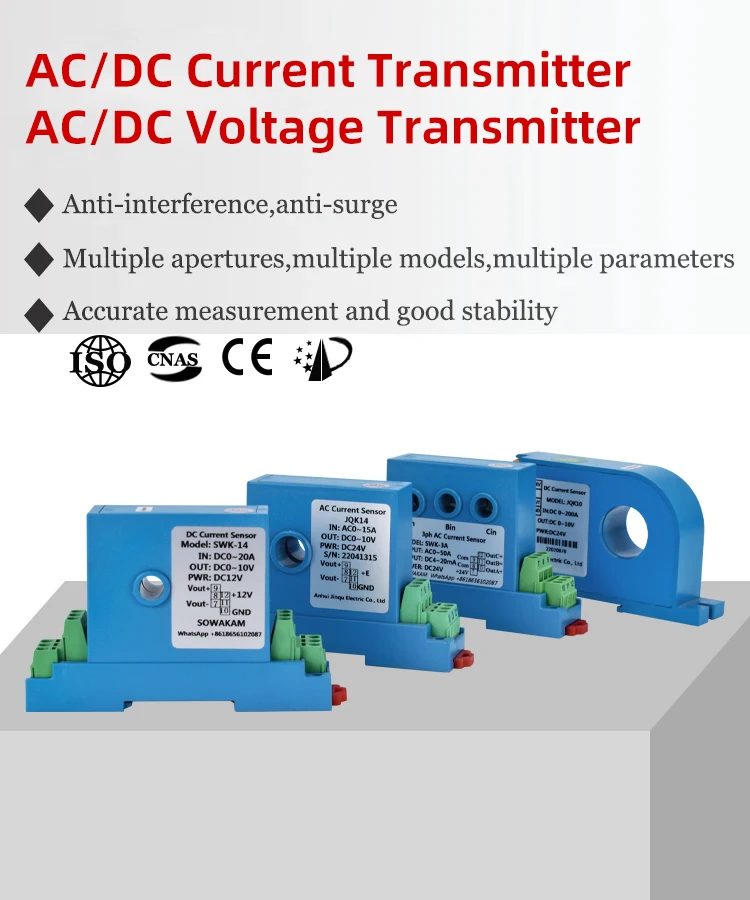 3 Phase Current Sensor Current Transducer Hall Effect Current ...