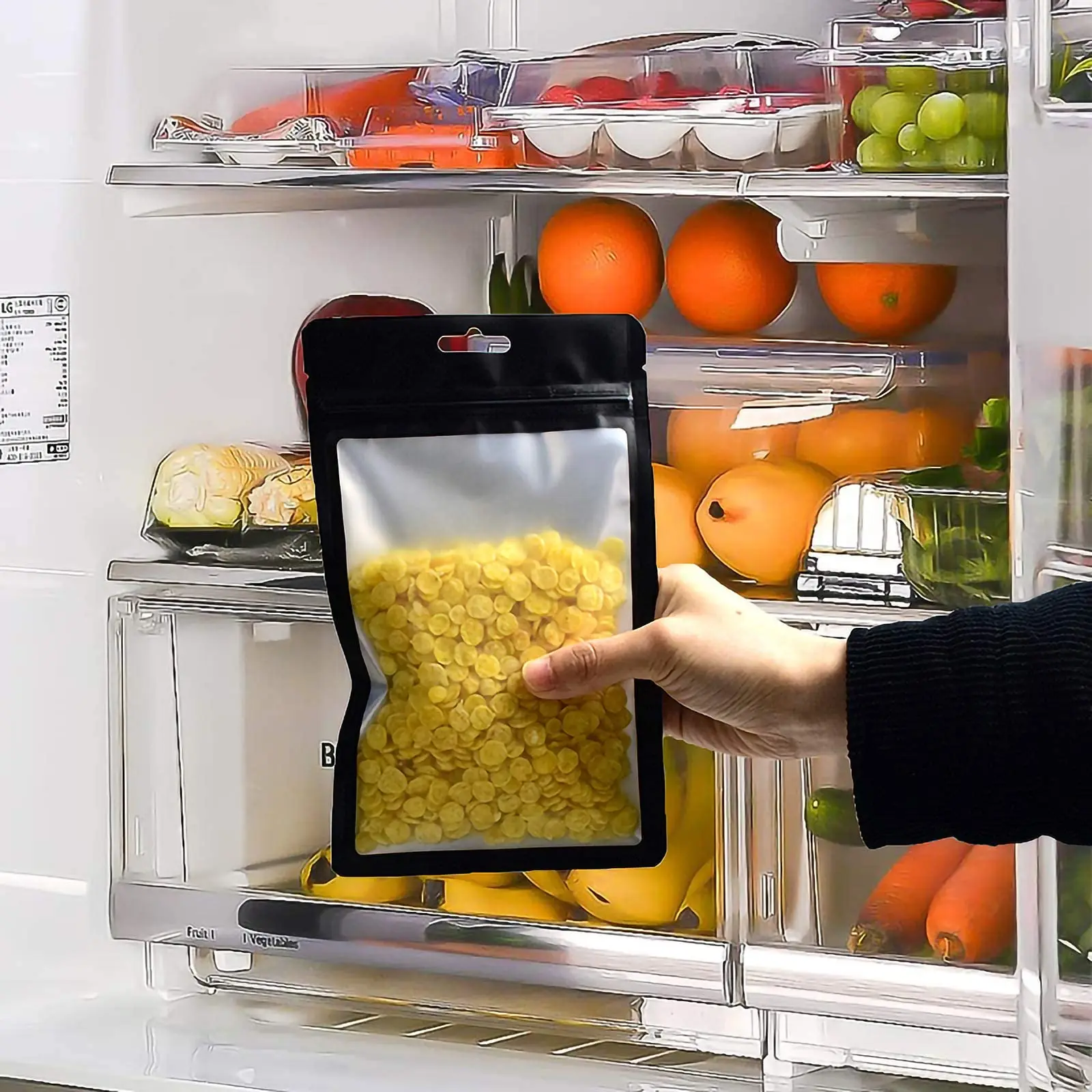 Custom Heat Seal Food Storage Pouches - Recyclable & Clear Window