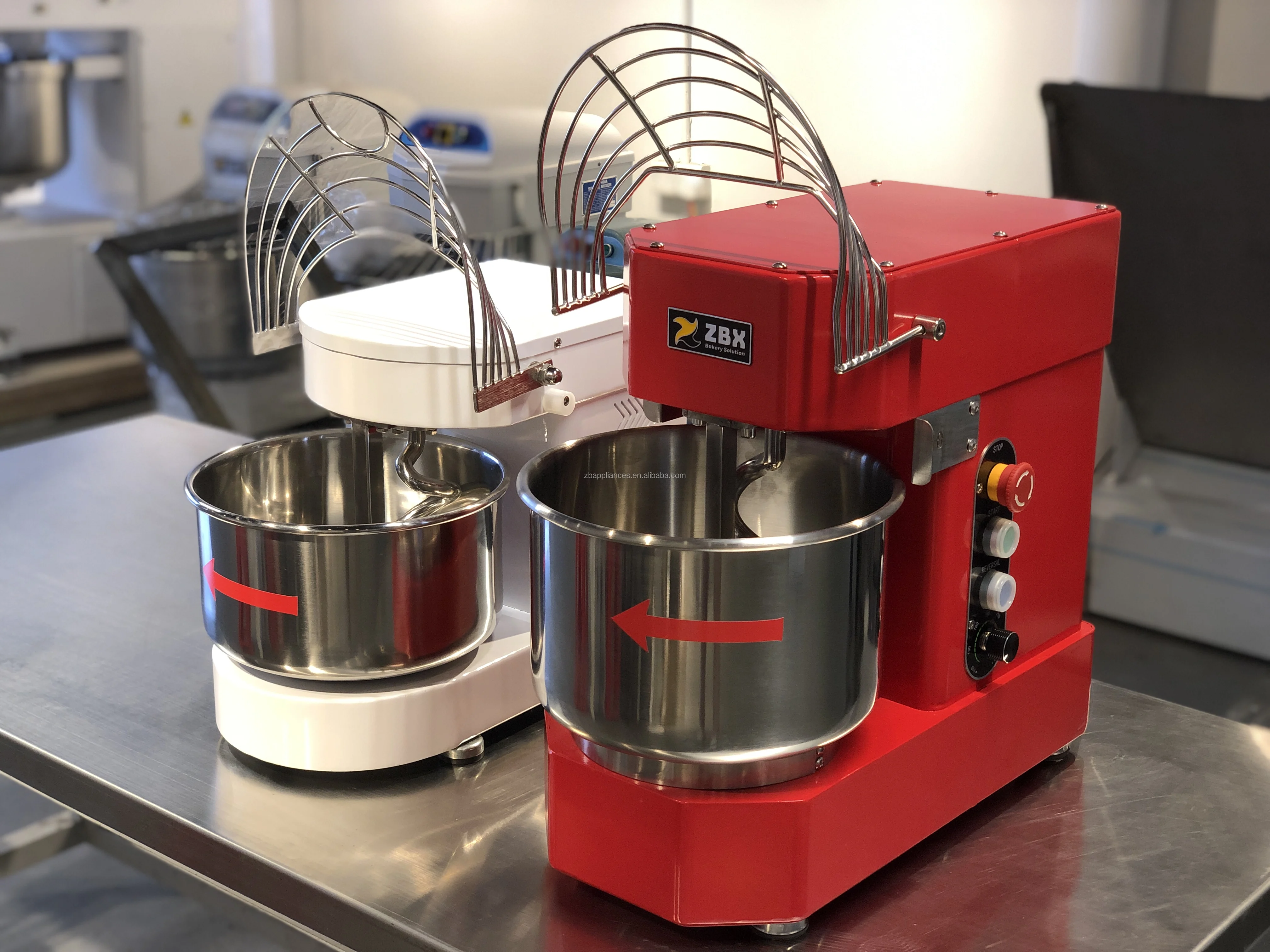 7L Flour Spiral Dough Mixer - High Productivity Bakery Equipment