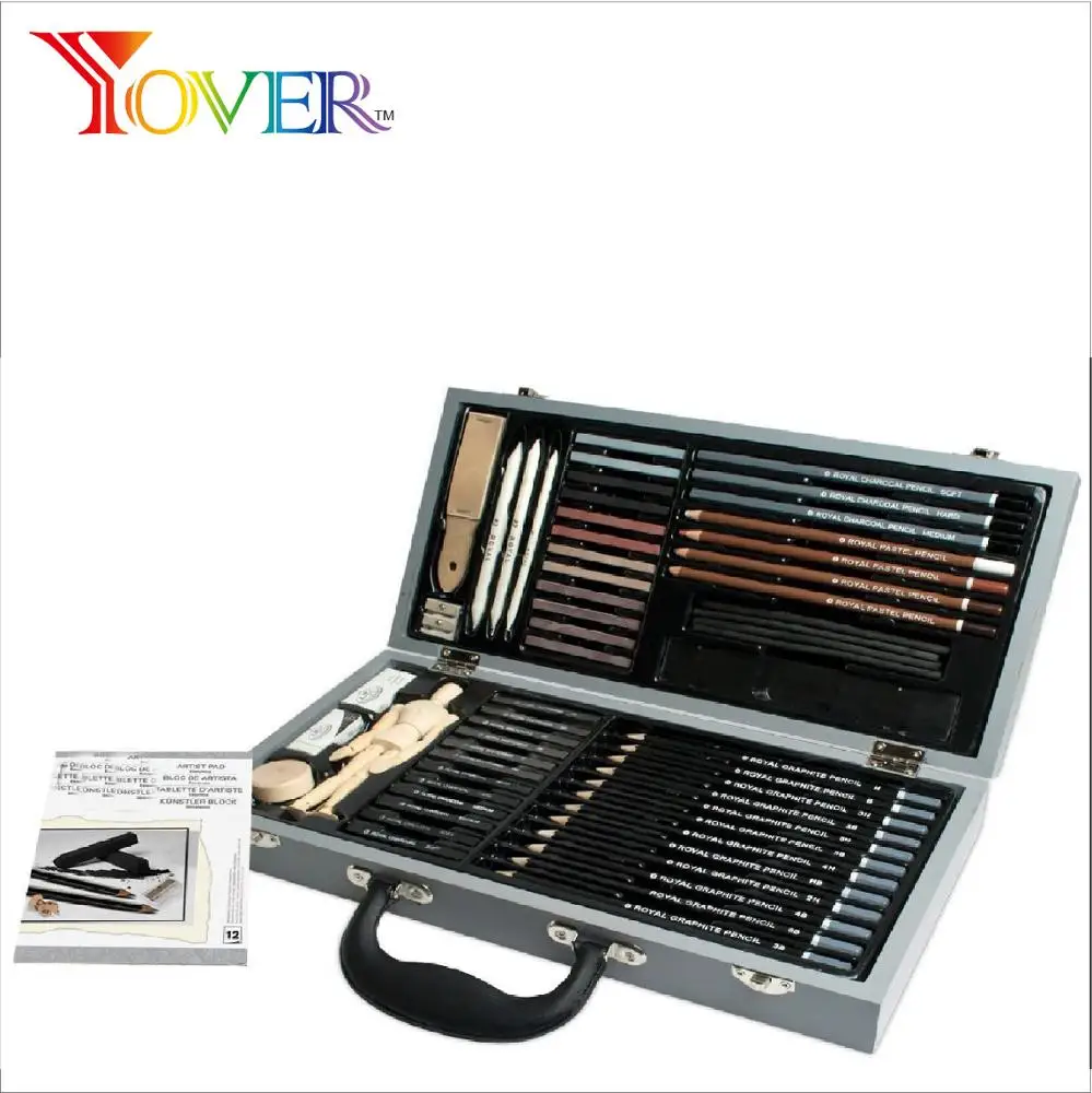 Royal And Langnickel 58pcs Wooden Box Sketching Art Set - Buy 58pcs ...