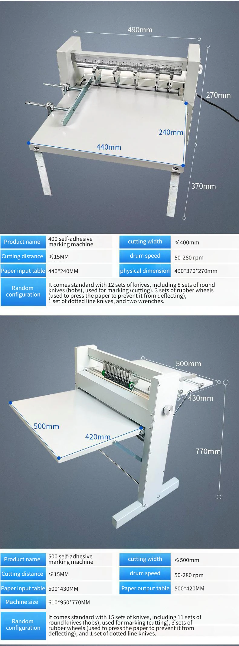 A4 Label Paper Cutter Indentation Dotted Line Die-Cutting Machine Self ...