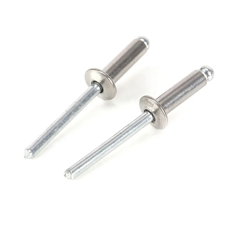 Factory Supply Flat Head Blind Pop Rivet Stainless Steel Open End Type ...