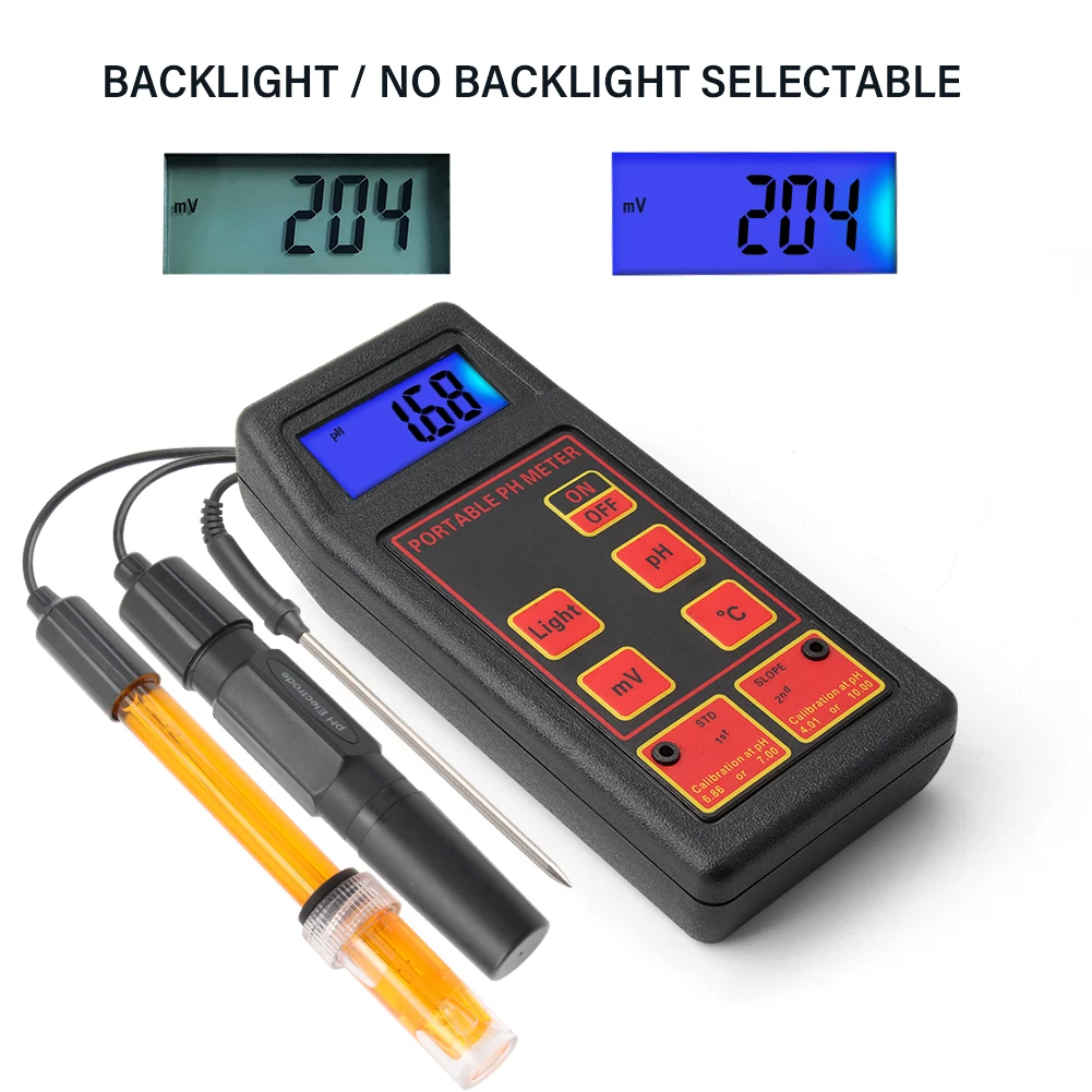 3 In 1 Ph Meter Mv Meter Temp Meter With Ph And Orp Electrodes ...
