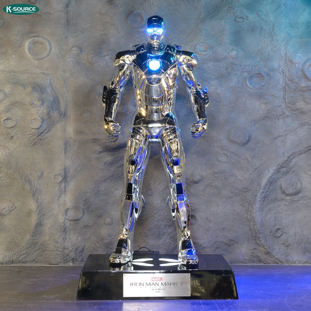 Life Size Tony Stark Iron Man Marvel Resin Statue Large indoor shopping ...