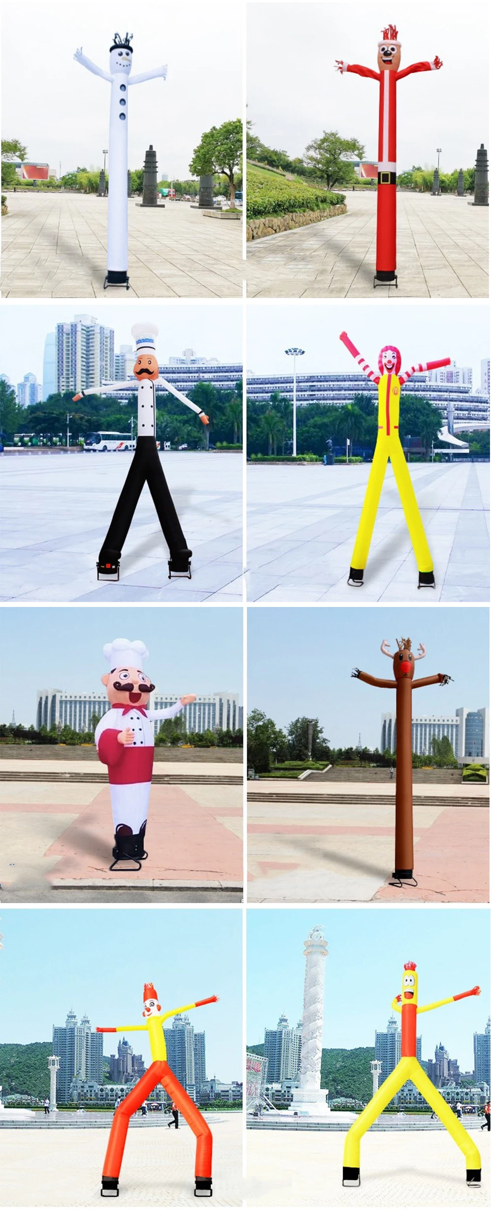 Custom Size Pattern Inflatable Sign - Waving Arm Sky Flying Tube Man